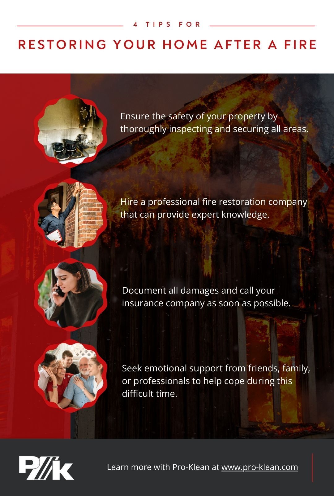 4 Tips for Restoring Your Home After a Fire — Learn More - Pro-Klean 4 Tips for Restoring Your Home After a Fire — Learn More - Pro-Klean
